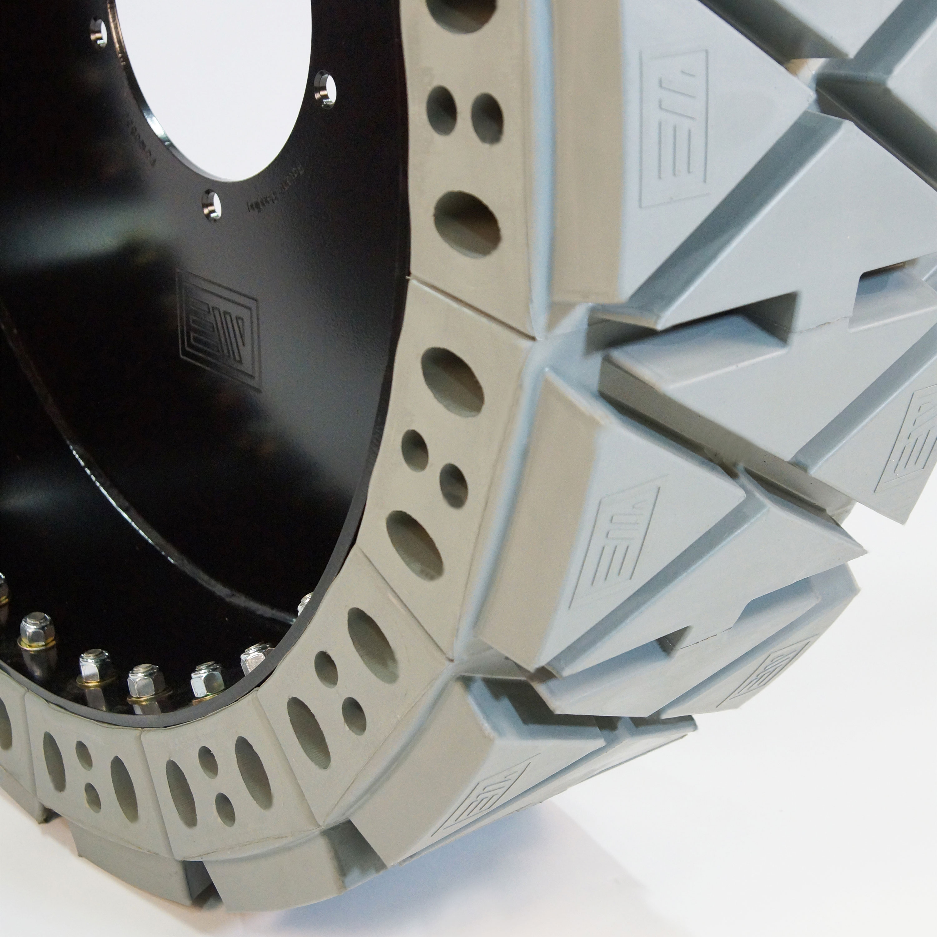 Evolution Wheel - Non Marking Solid Tires for Telehandler